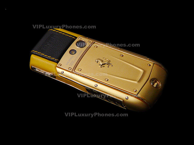 Vertu Ferrari Gold Cell Phone | Vertu Ferrari Online
